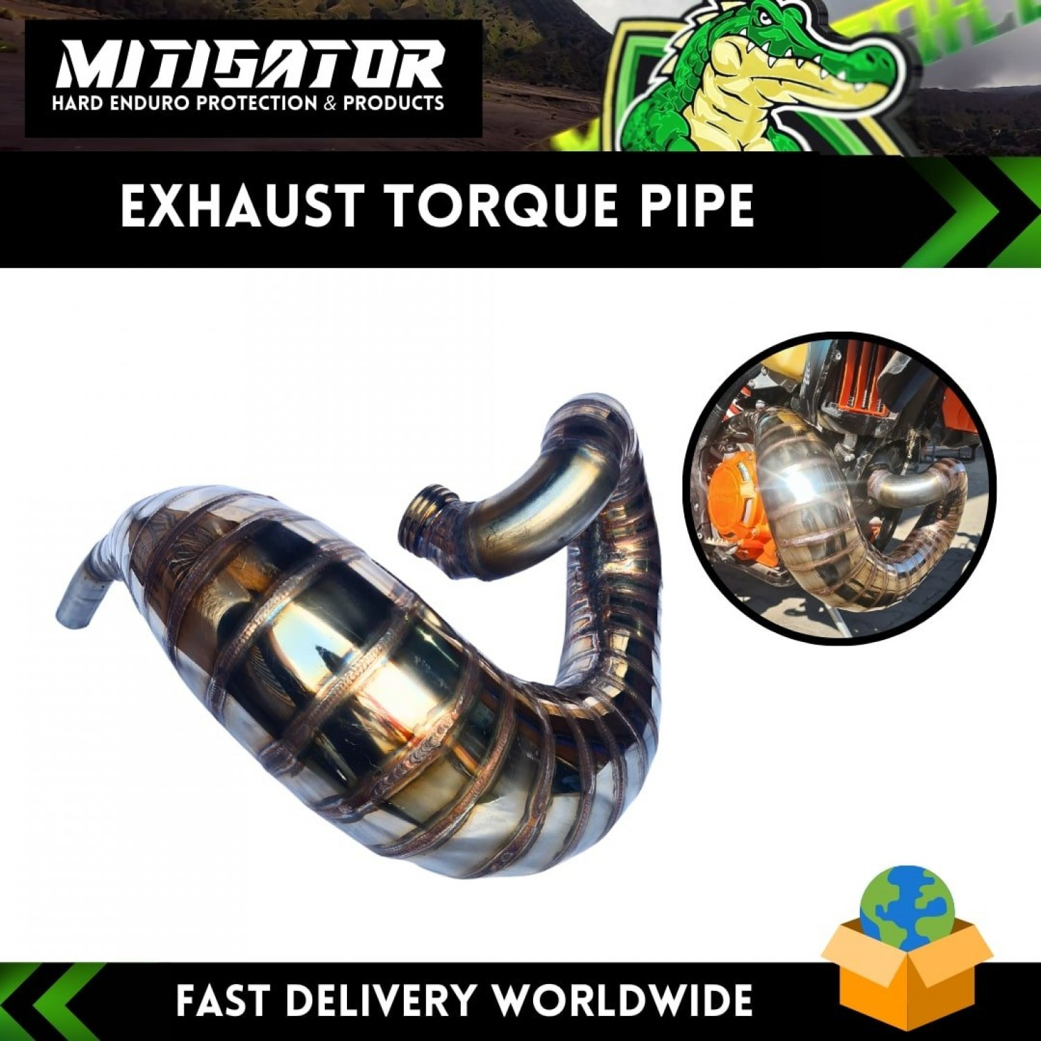 Mitigator Exhaust Torque Pipe Beta Xtrainer 2015-2025 - ETP-BXR0024