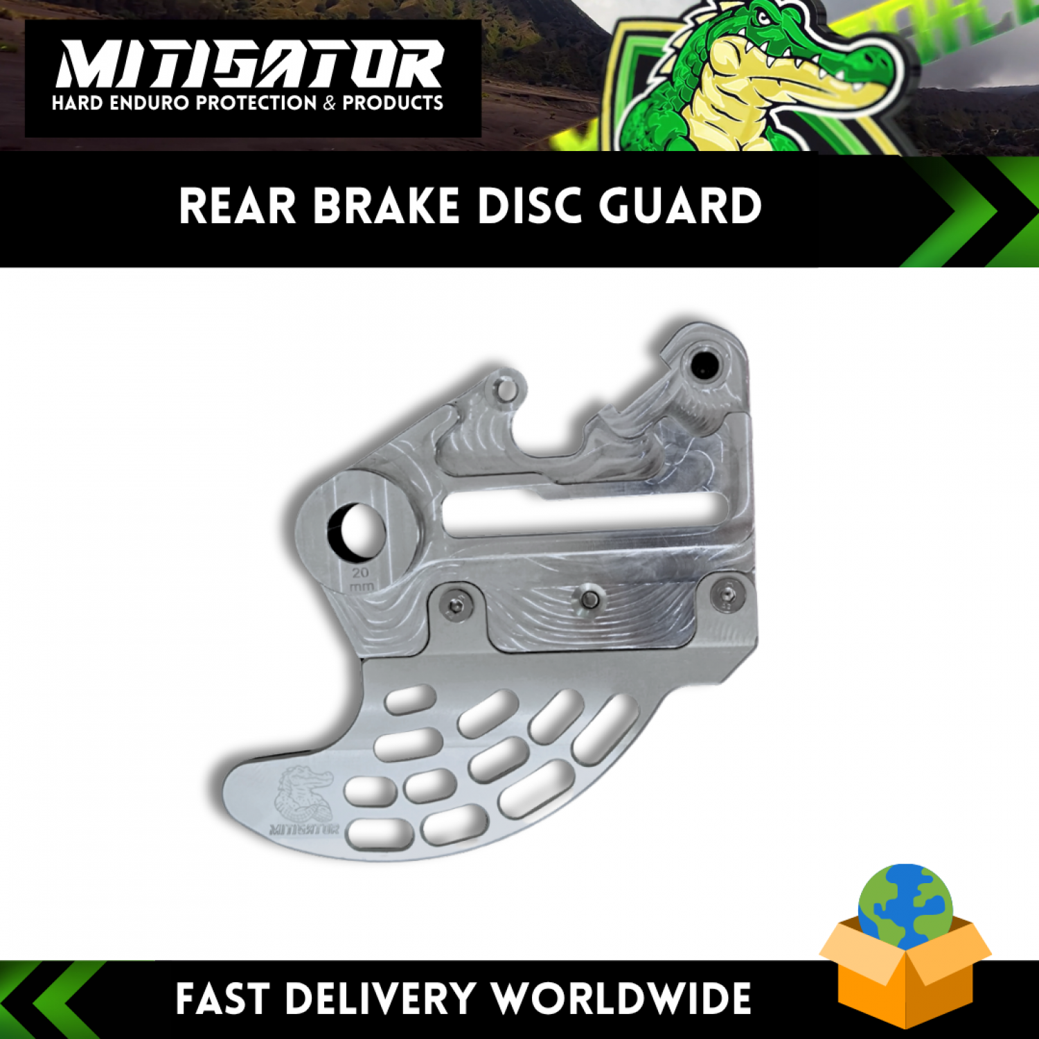 Mitigator Rear Brake Disc Guard Pro Type Ktm 2024-2025 /Husqvarna 2024 ...